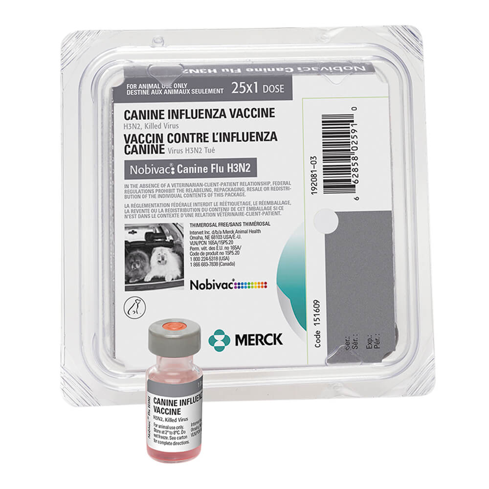 Merck Animal Health - Nobivac Canine Flu H3N2 (25 x 1ml) - — Jeffers