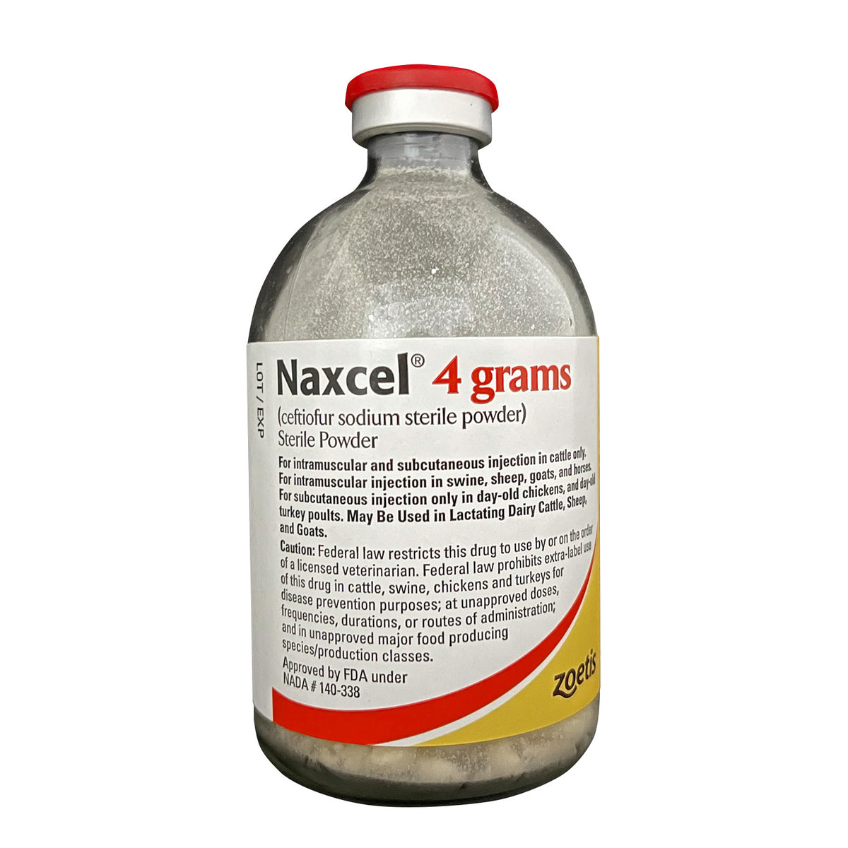 Rx Naxcel Sterile Powder for Respiratory Diseases in Animals — Jeffers