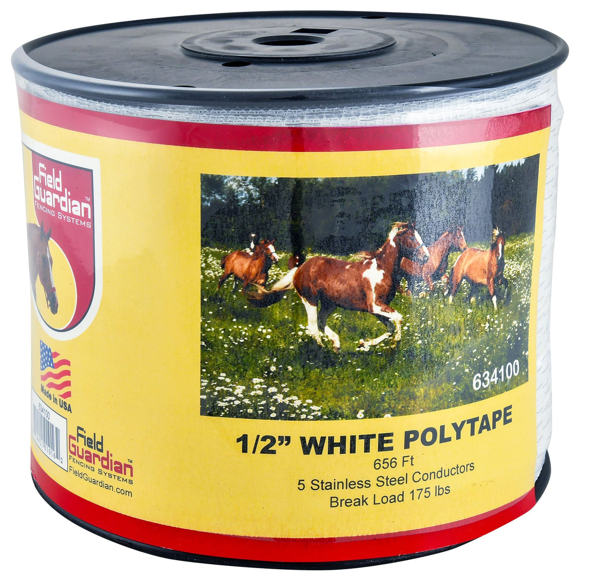 1/2" PolyTape for Electric Fence, Field Guardian — Jeffers