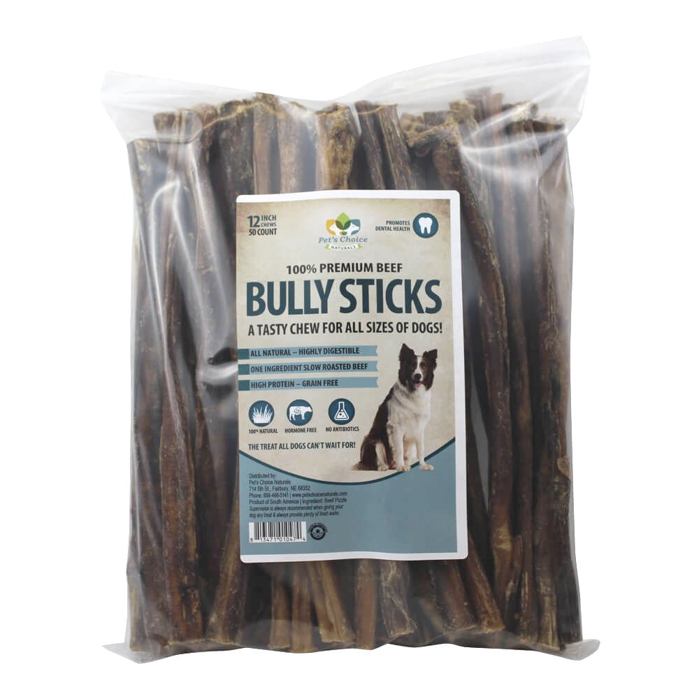12" Premium Bully Stick Dog Treats — Jeffers