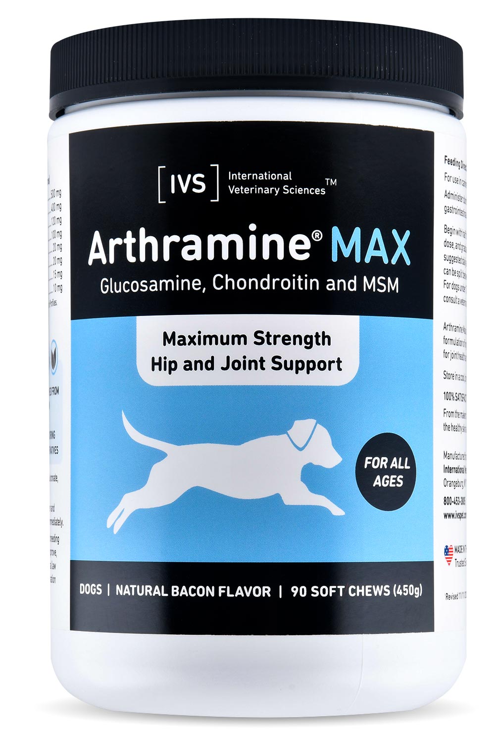 90 CT Arthramine MAX Soft Chews, Bacon — Jeffers