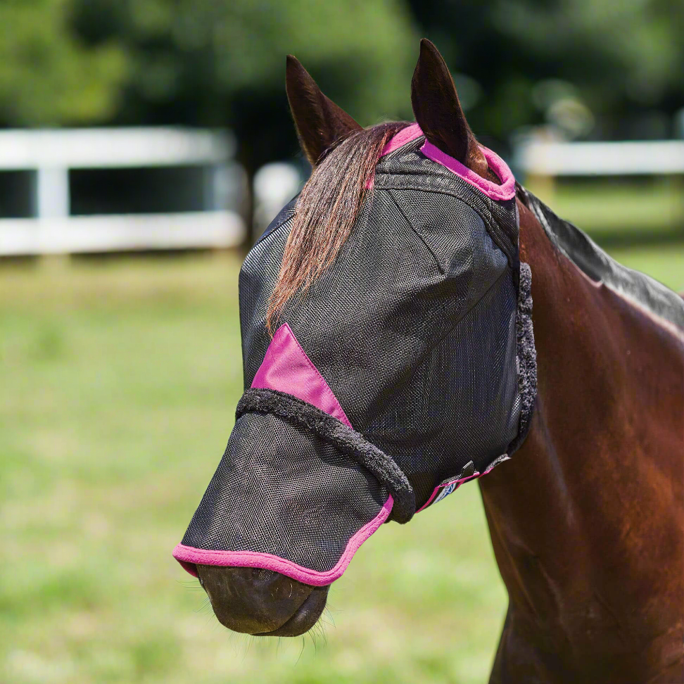 WeatherBeeta ComFITec Deluxe Durable Mesh Fly Mask with Nose — Jeffers