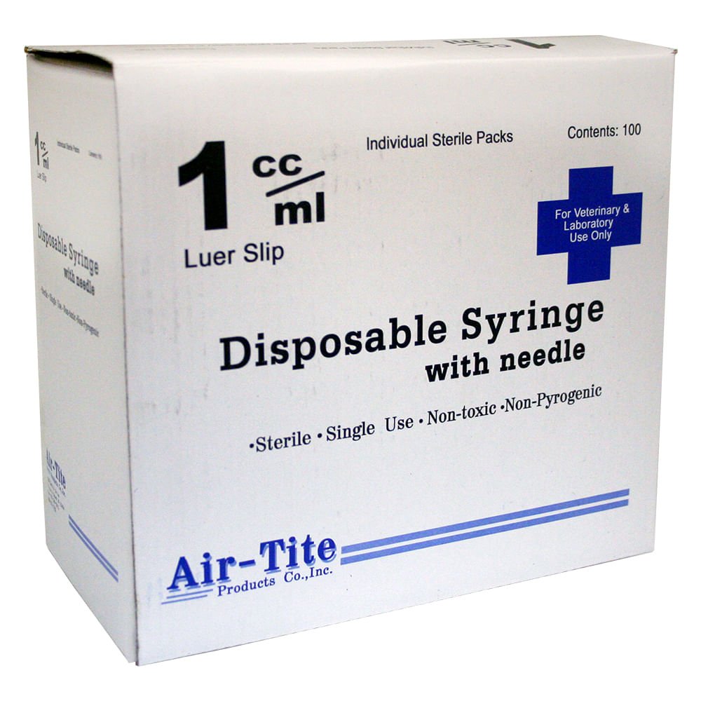 Air-Tite Syringes with Needles 1cc TB with 25g x 5/8" — Jeffers