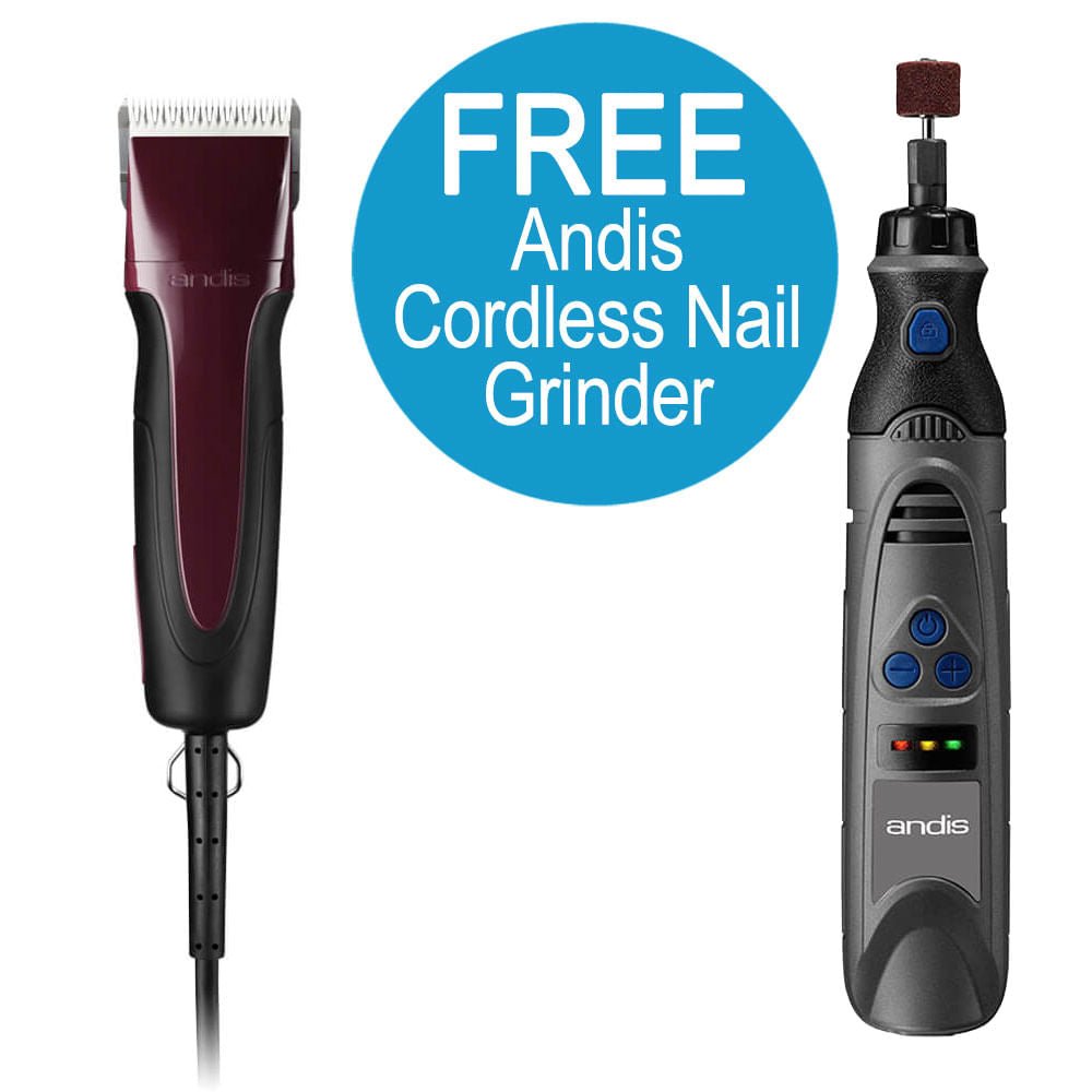 Andis Excel 5-Speed Clipper (Burgundy) with FREE Tote Bag — Jeffers