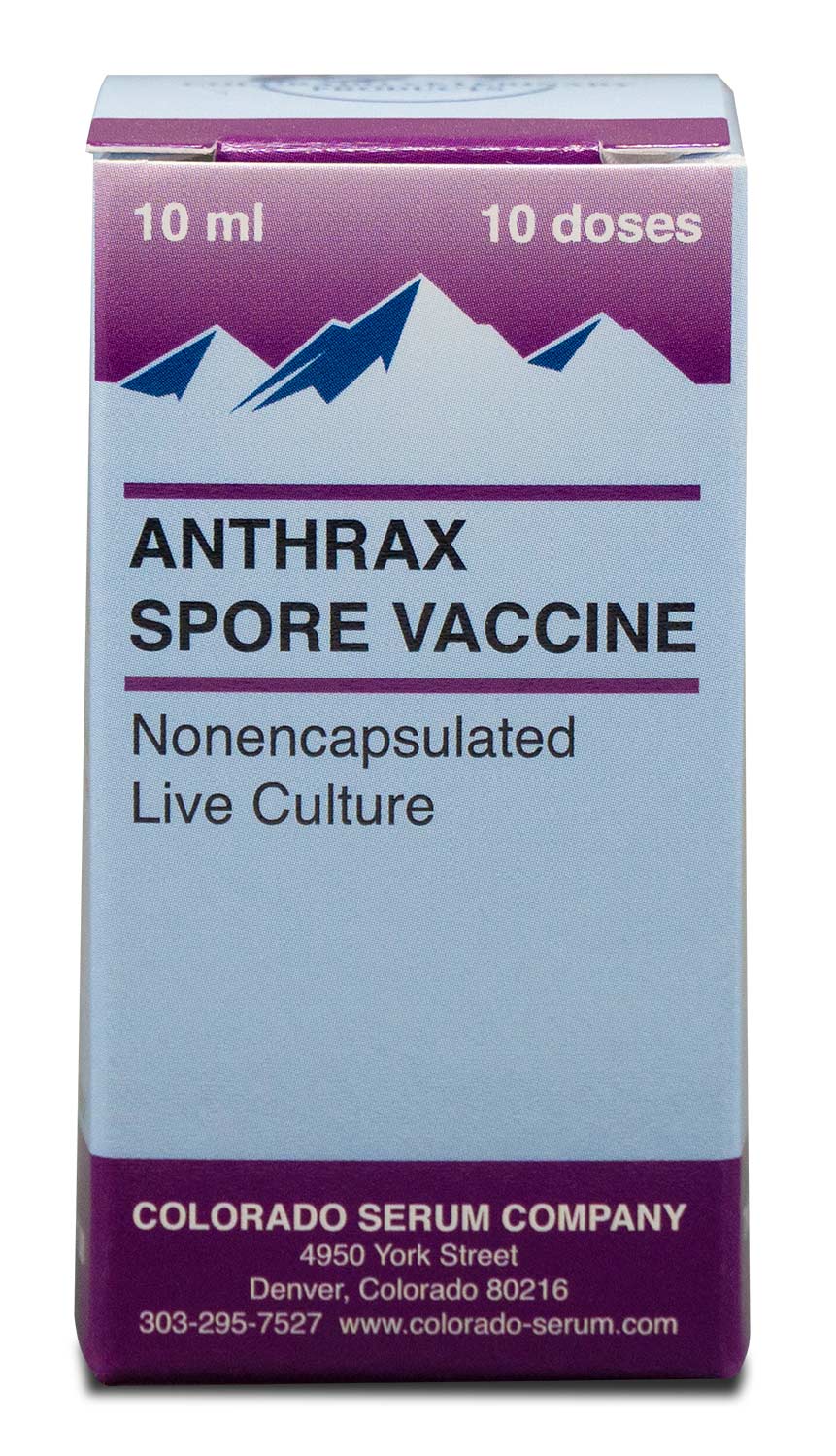 Anthrax Spore Vaccine for a Domestic Farm — Jeffers