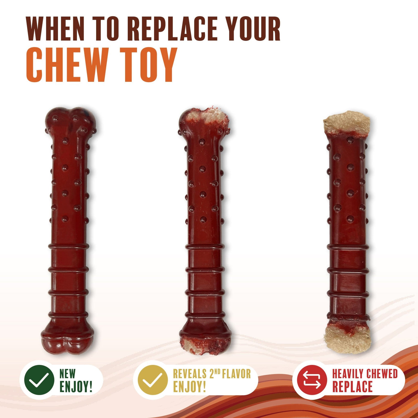 Nylabone Basted Blast Dual Flavored Power Chew, Bacon Basted Steak ...