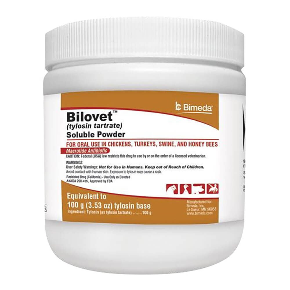 Bilovet Soluble Powder, 100 gm for swine and chickens — Jeffers