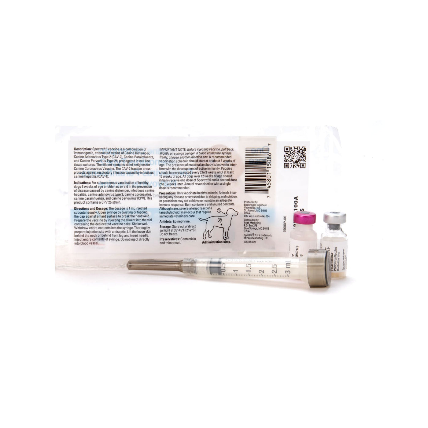 Canine Spectra 6 Dog Vaccine with Parvo and Coronavirus — Jeffers