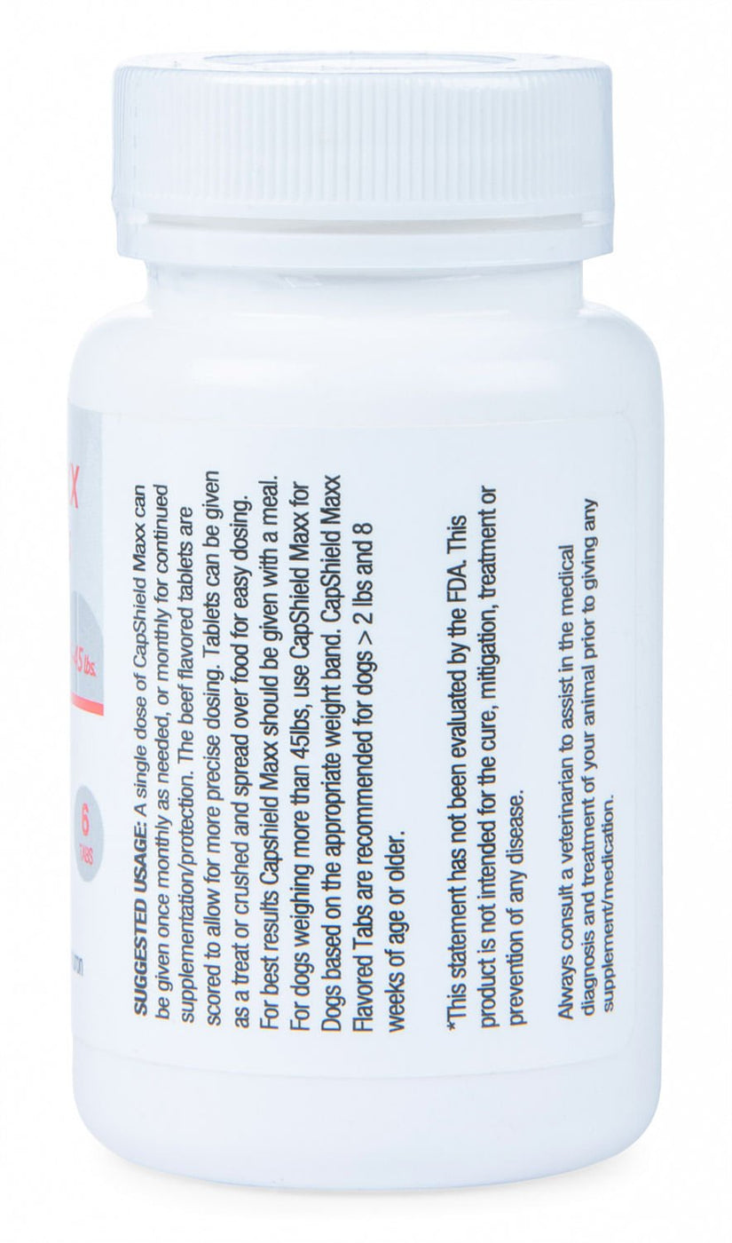 CapShield Maxx Flavored Tabs for Dogs, 6 ct — Jeffers