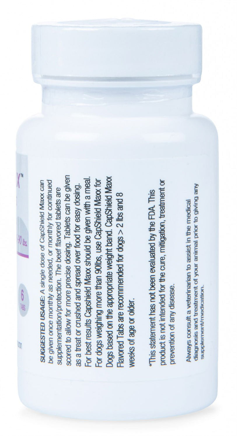 CapShield Maxx Flavored Tabs for Dogs, 6 ct — Jeffers