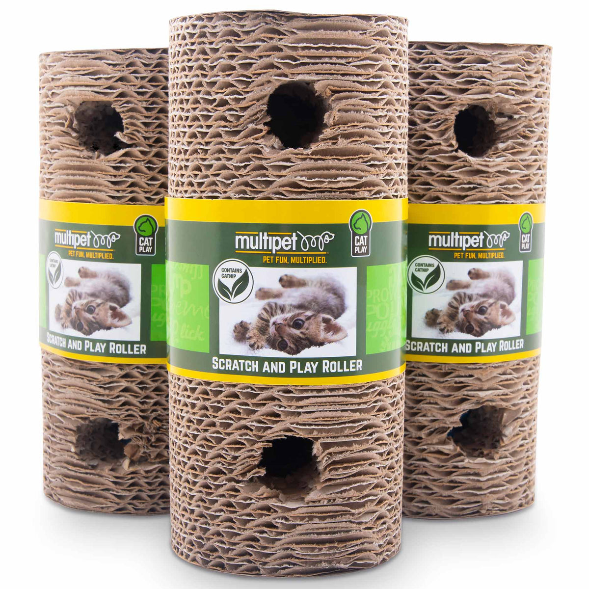 Cardboard Cat Scratcher Roller, Assorted — Jeffers