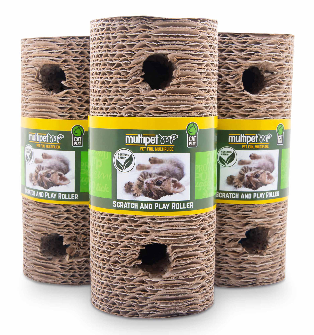 Cardboard Cat Scratcher Roller, Assorted — Jeffers