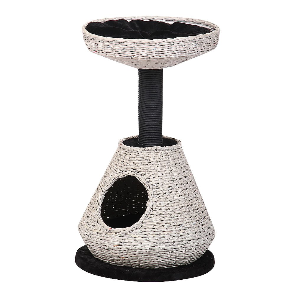 Recycled Newspaper Hide-Away with Lounge Tower by Cat Life — Jeffers