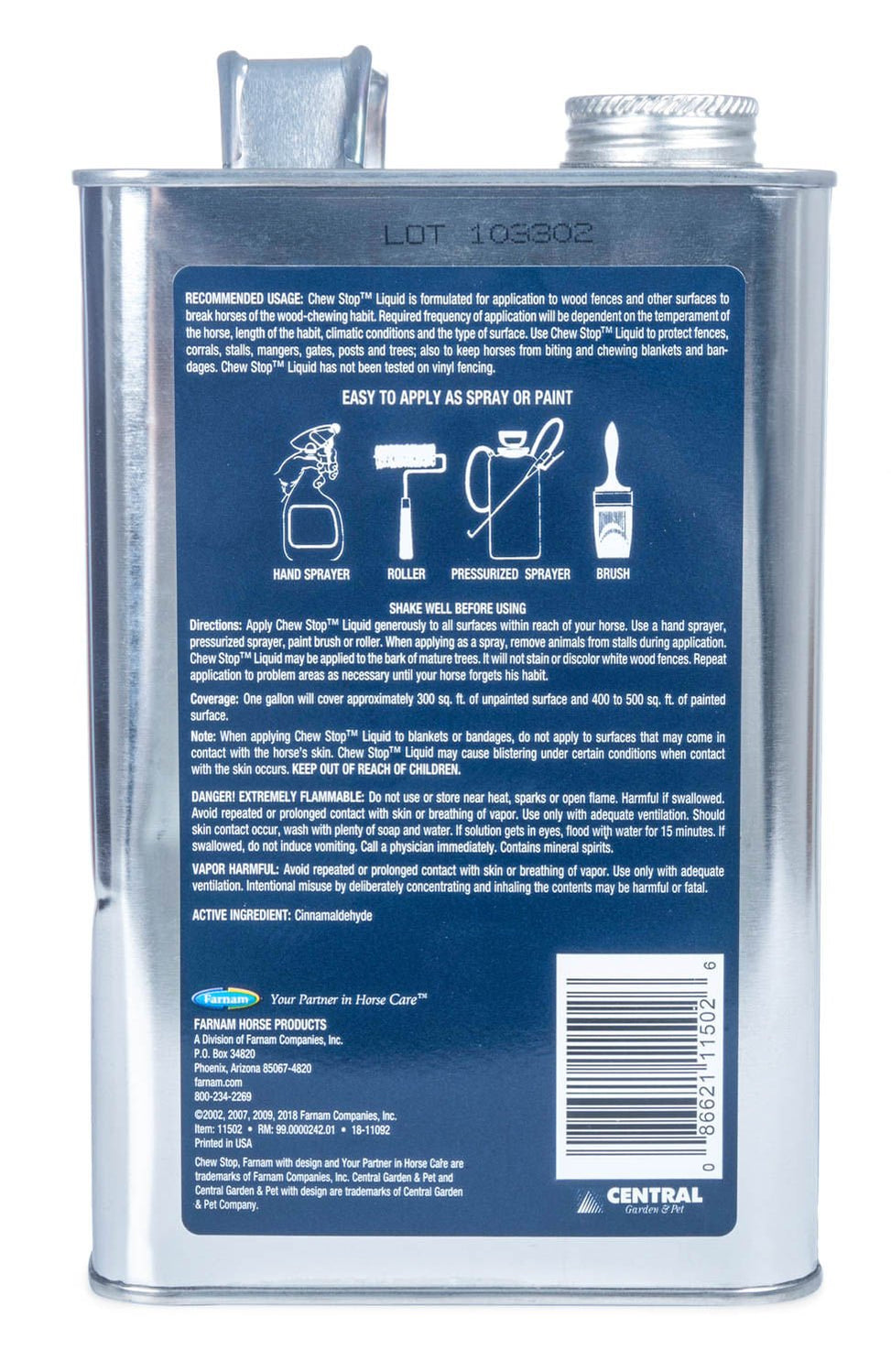 Chew Stop by Farnam helps stop chewing or cribbing — Jeffers