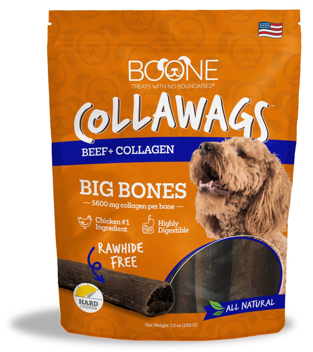 Collawags Large Bones for Dogs, Beef Flavor — Jeffers