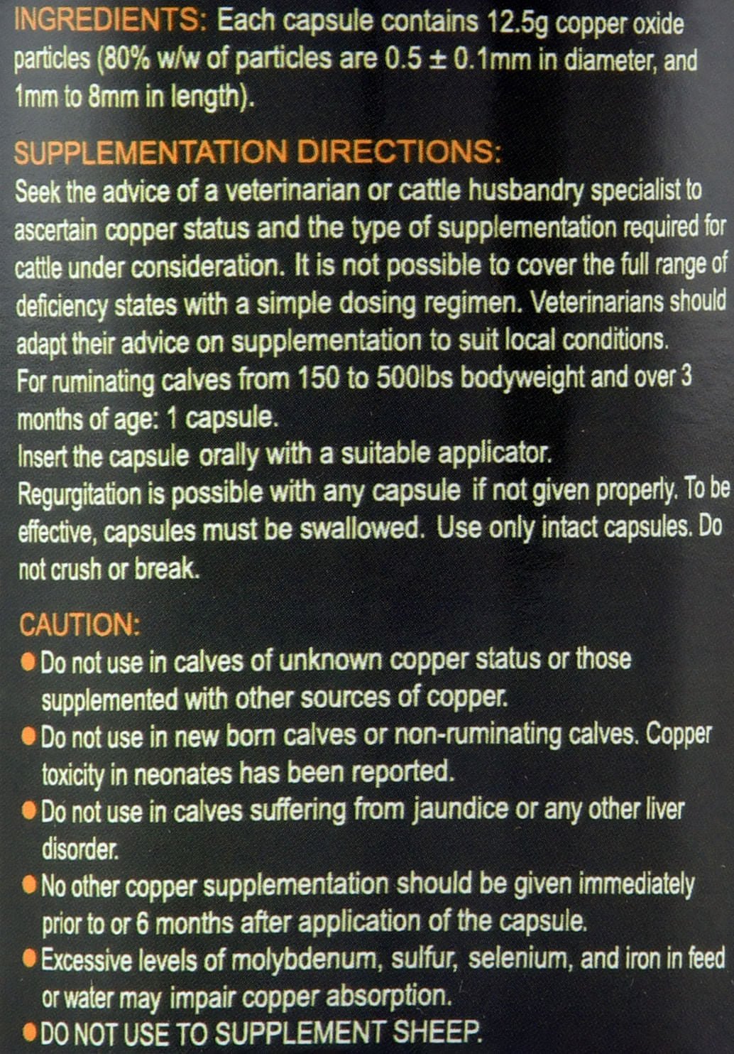 Copasure Bolus Copper Supplement for Cattle — Jeffers