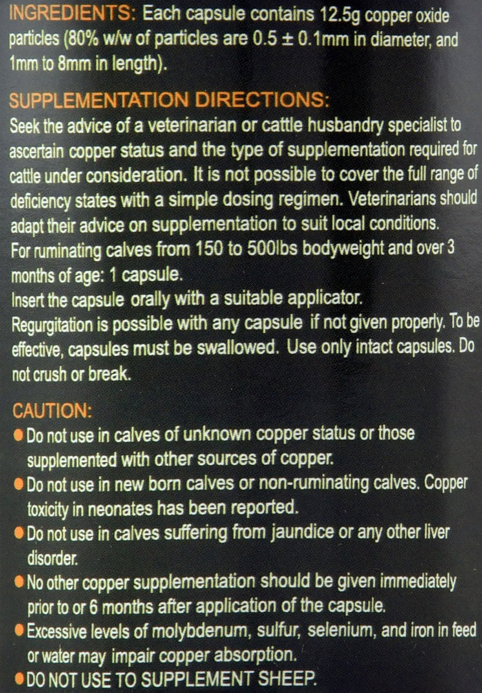 Copasure Bolus Copper Supplement for Cattle — Jeffers