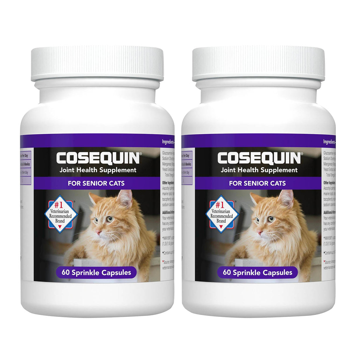Cosequin Senior Joint Health Supplement for Cats 60 Sprinkle Capsules ...