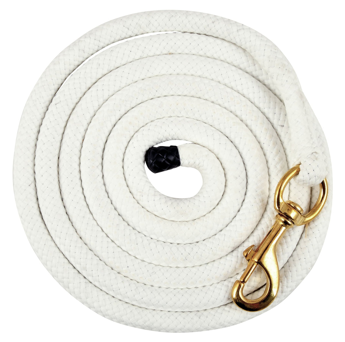 Jeffers Cotton Horse Lead Rope with Brass Bolt Snap, 3/4" x 10'L