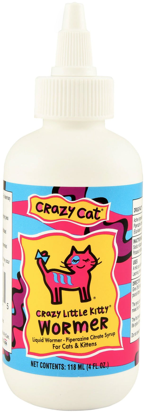 Crazy Little Kitty Liquid Cat Wormer / Dewormer for Cats & Kittens ...