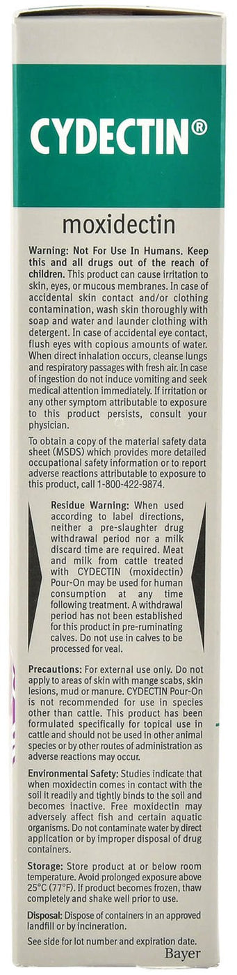 Cydectin Pour-On Dewormer for Beef & Dairy Cattle — Jeffers