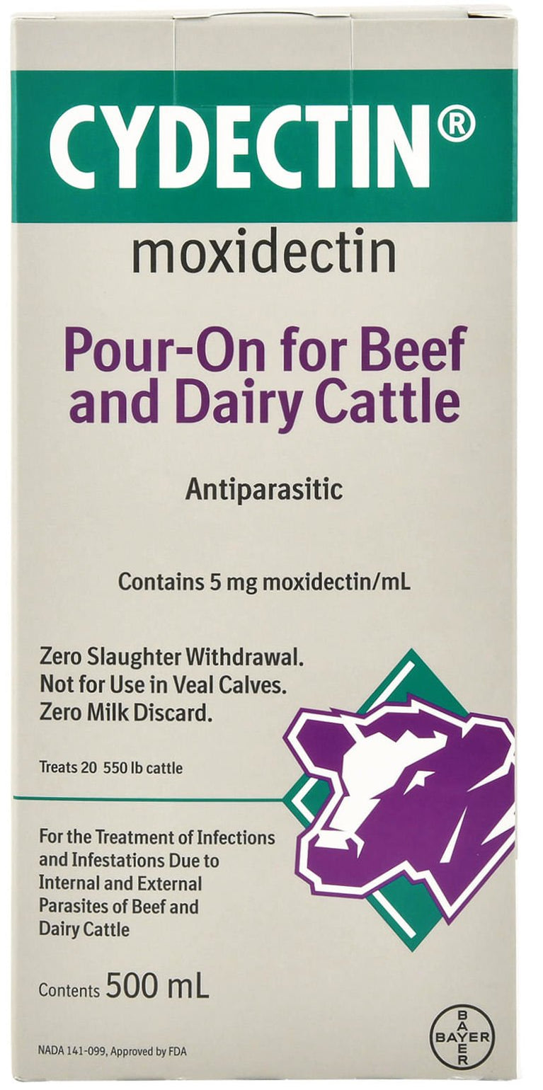 Cydectin Pour-On Dewormer for Beef & Dairy Cattle — Jeffers