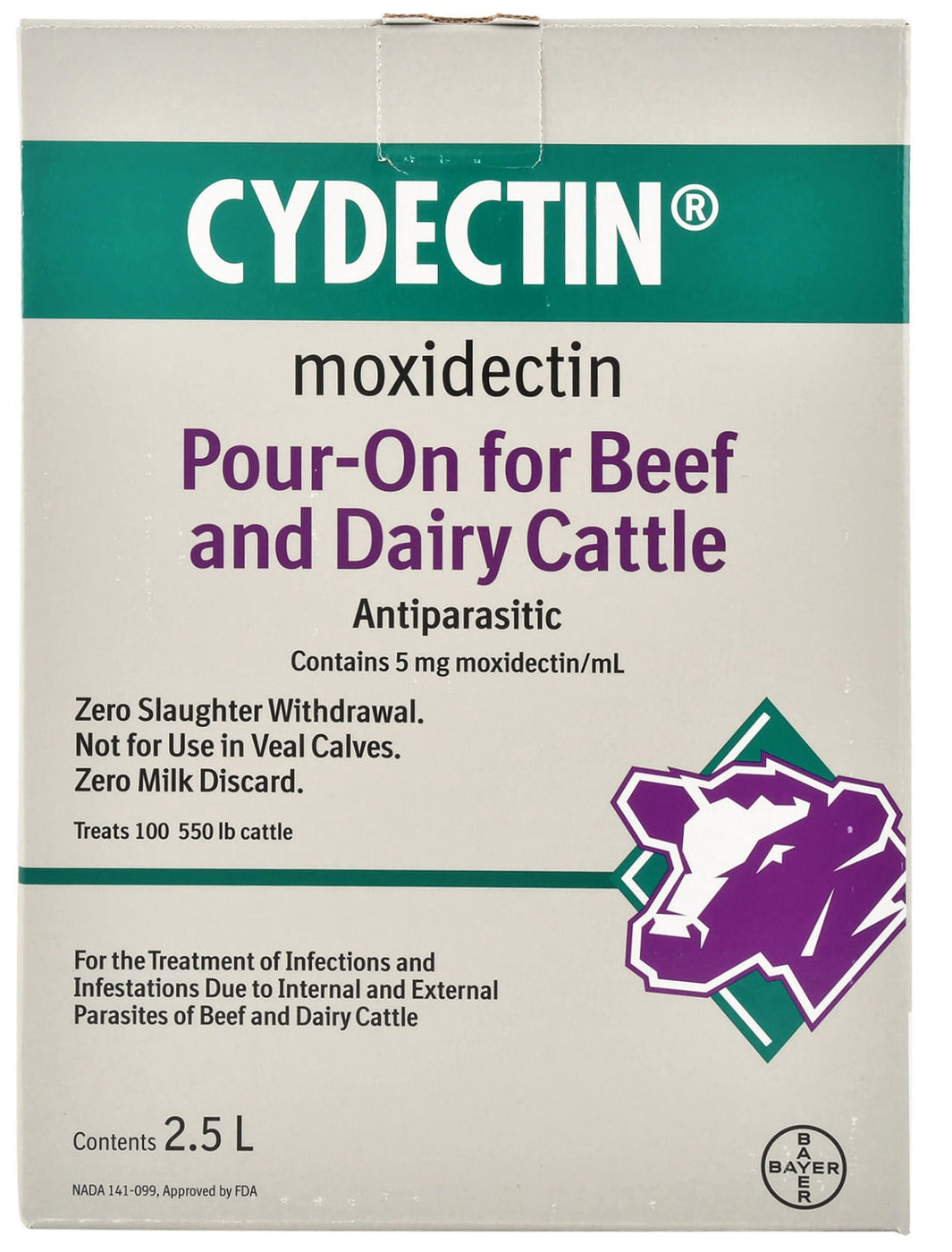Cydectin Pour-On Dewormer for Beef & Dairy Cattle — Jeffers