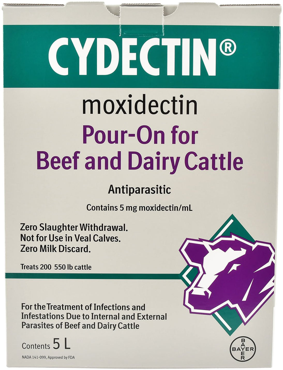 Cydectin Pour-On Dewormer for Beef & Dairy Cattle — Jeffers