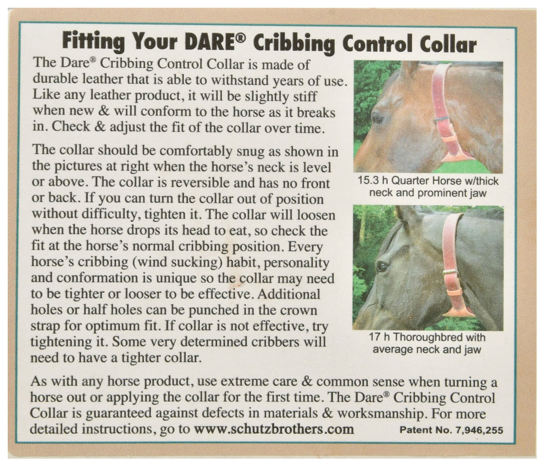 Dare Cribbing Control Collar for Horses — Jeffers