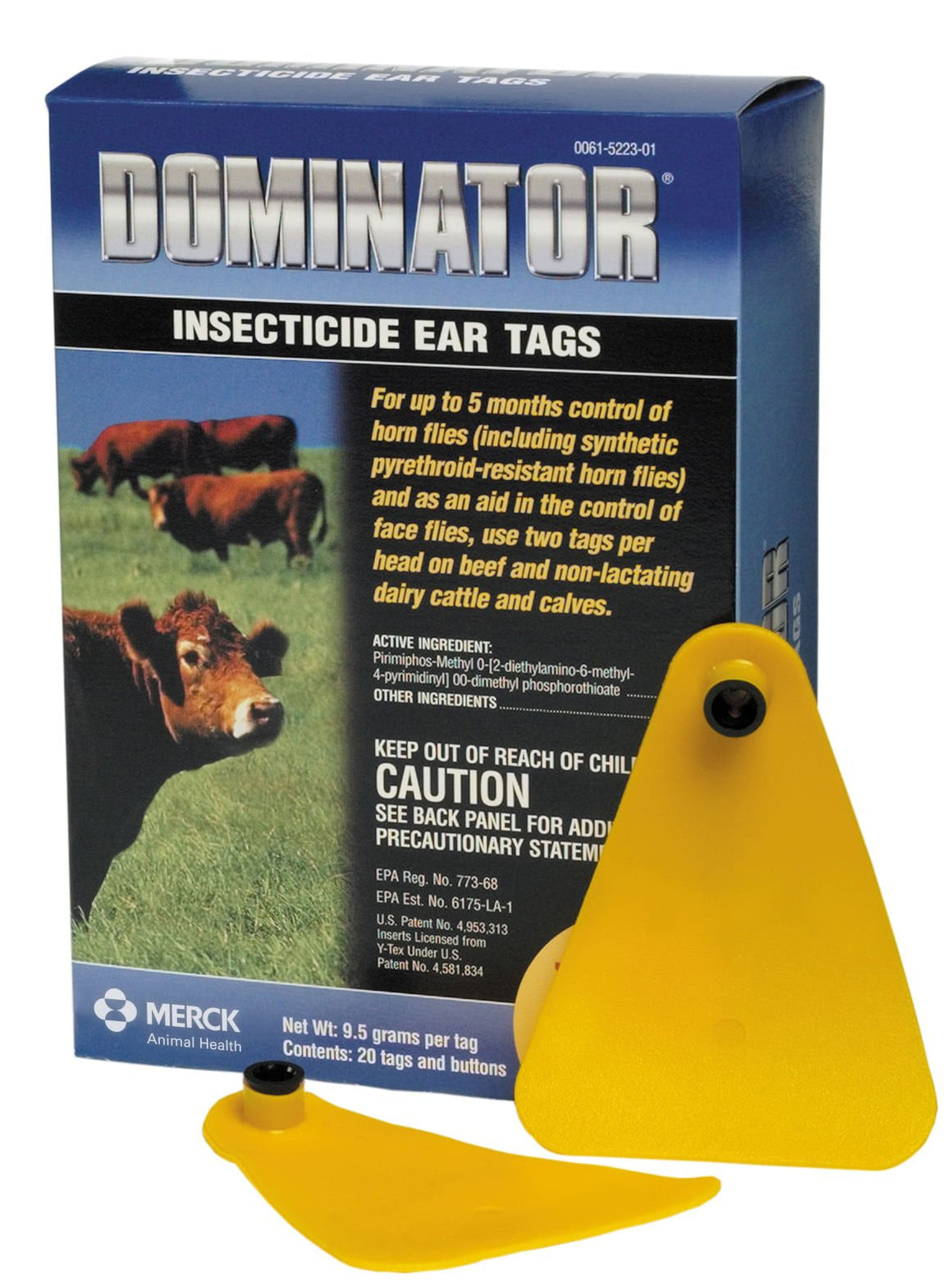 Dominator Insecticide Ear Tags, pkg of 20 — Jeffers