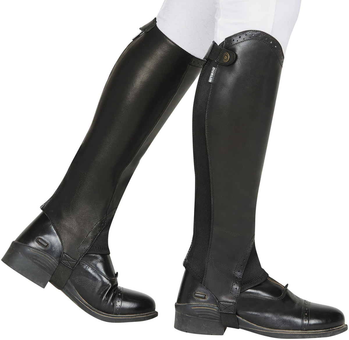 Dublin Evolution Black Rear Zip Half Chaps — Jeffers