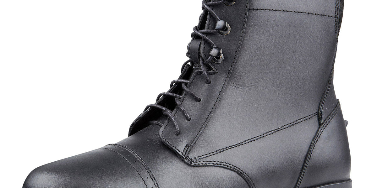 Ladies Dublin Foundation Laced Paddock Boots, Black — Jeffers
