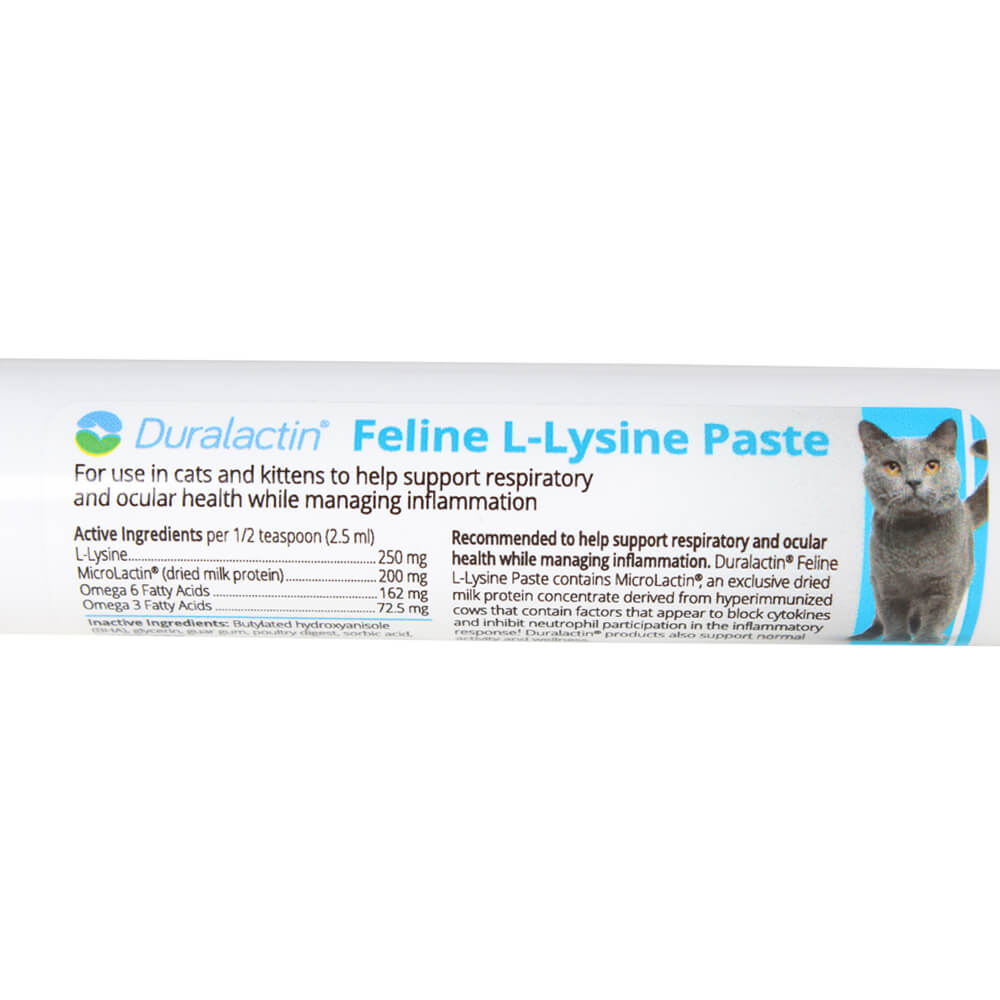 Duralactin Feline L-lysine, 32.5 ml Syringe for Cats — Jeffers