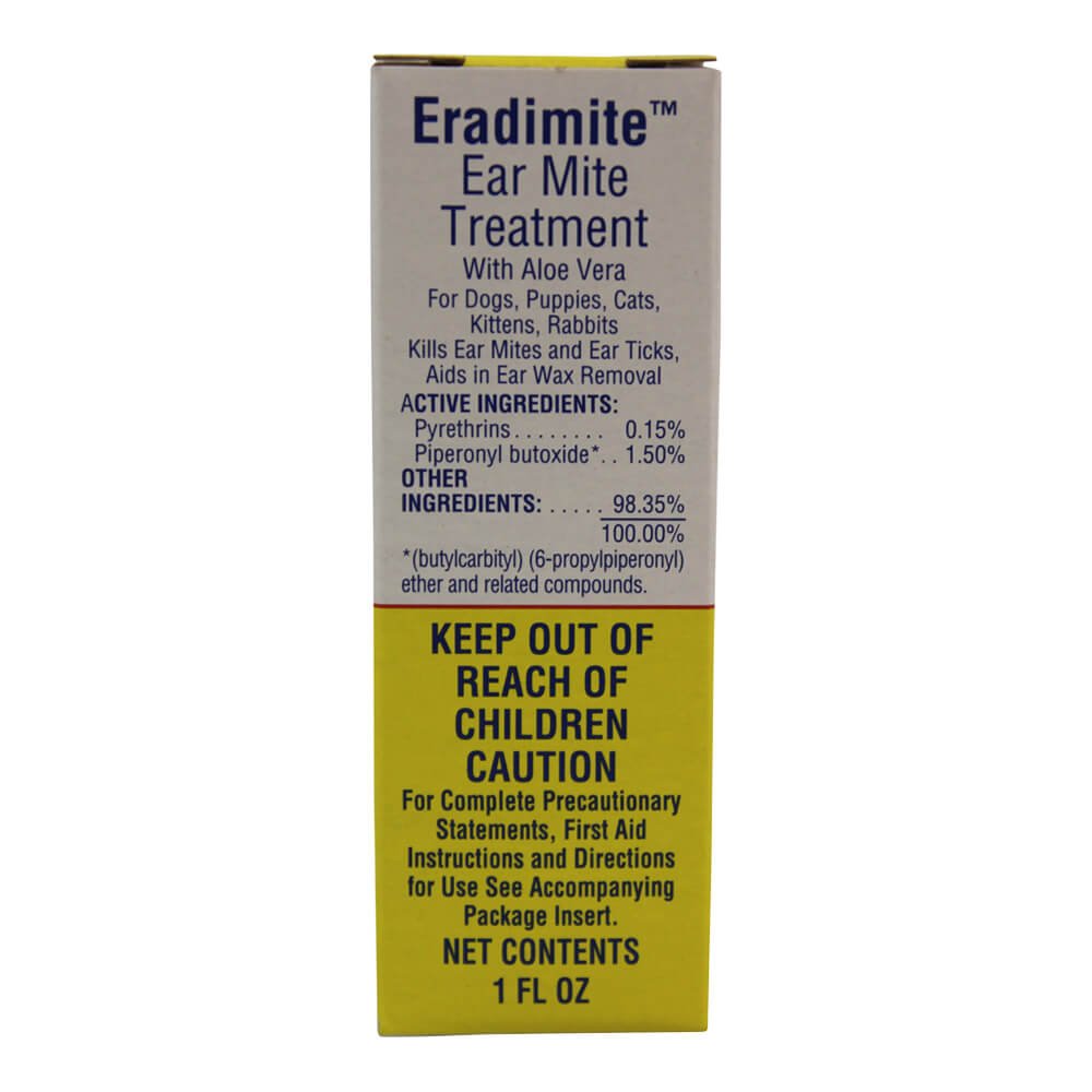 Eradimite Ear Mite Treatment for Dogs, Cats & Rabbits, 1 oz — Jeffers
