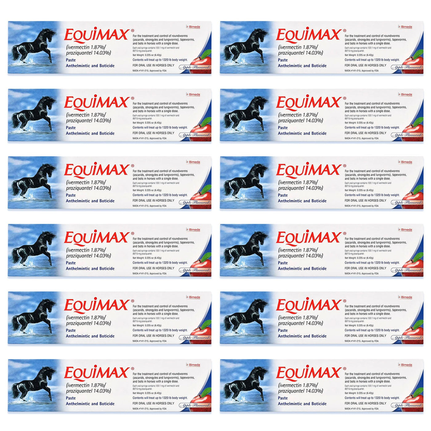 Equimax Horse Wormer Paste, 6.42 gm Single Dose — Jeffers