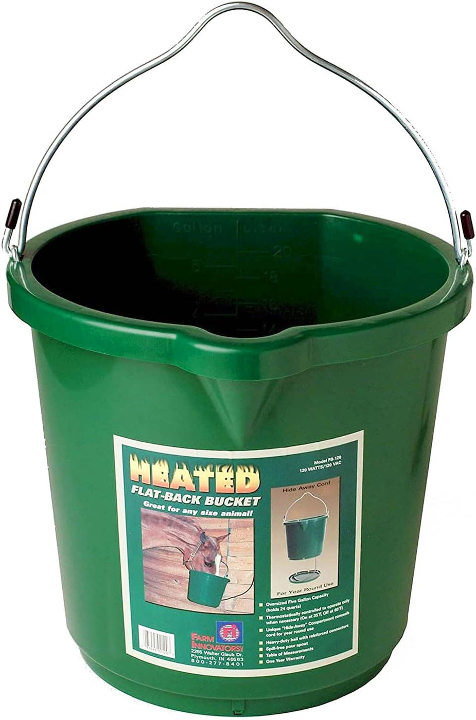 Heated Water Bucket, 5 Gallon — Jeffers