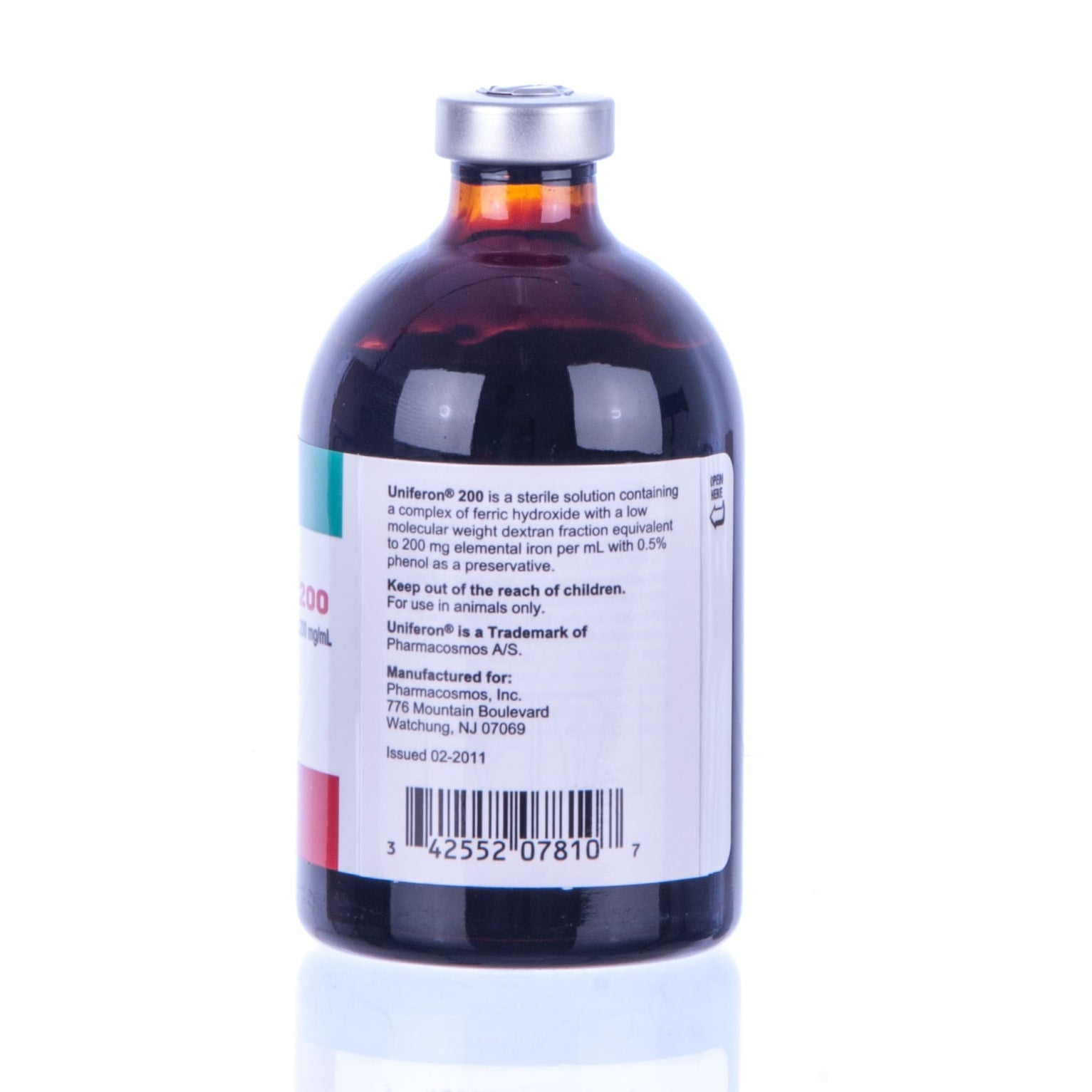 Ferrodex 200 Iron Dextran Injectable, 100 mL — Jeffers