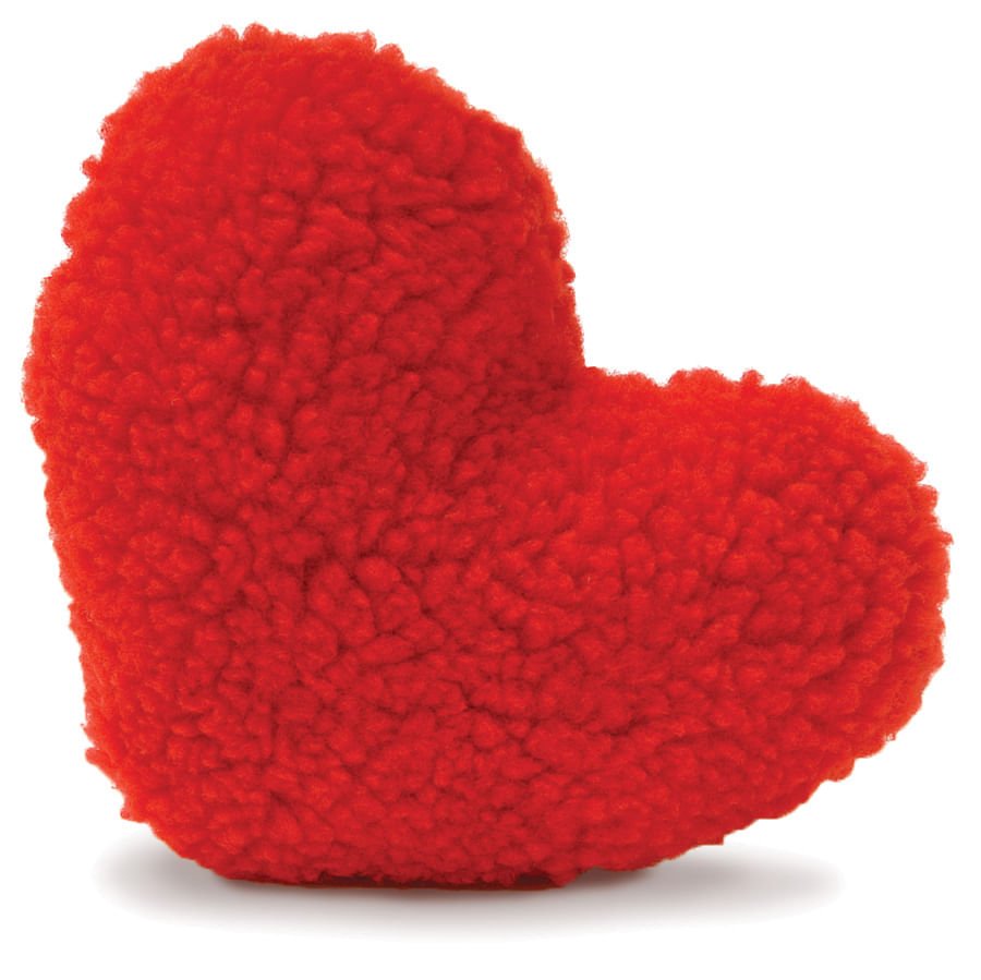 Jeffers Fleecy Red Heart Dog Toy