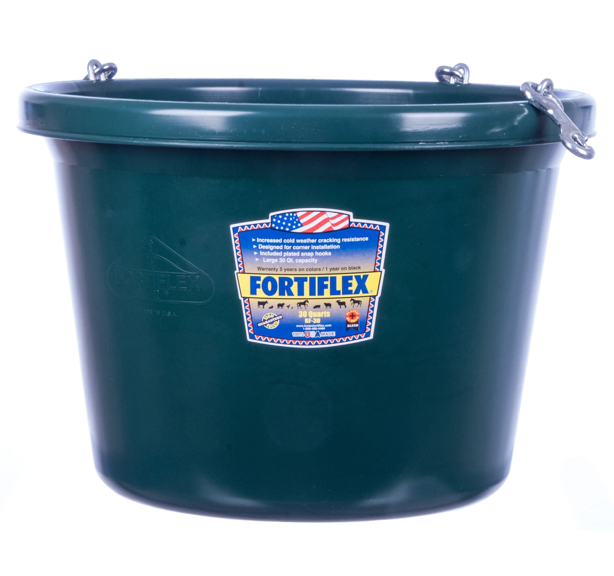 Fortiflex® Rubber-Polymer Round Feeder & Tub, 30 qt — Jeffers