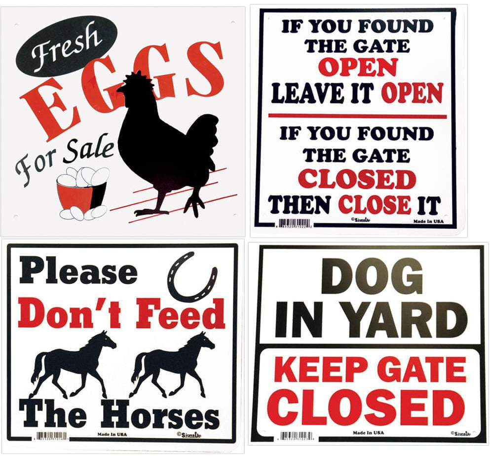 Gate Signs by Signs Up, Inc. — Jeffers