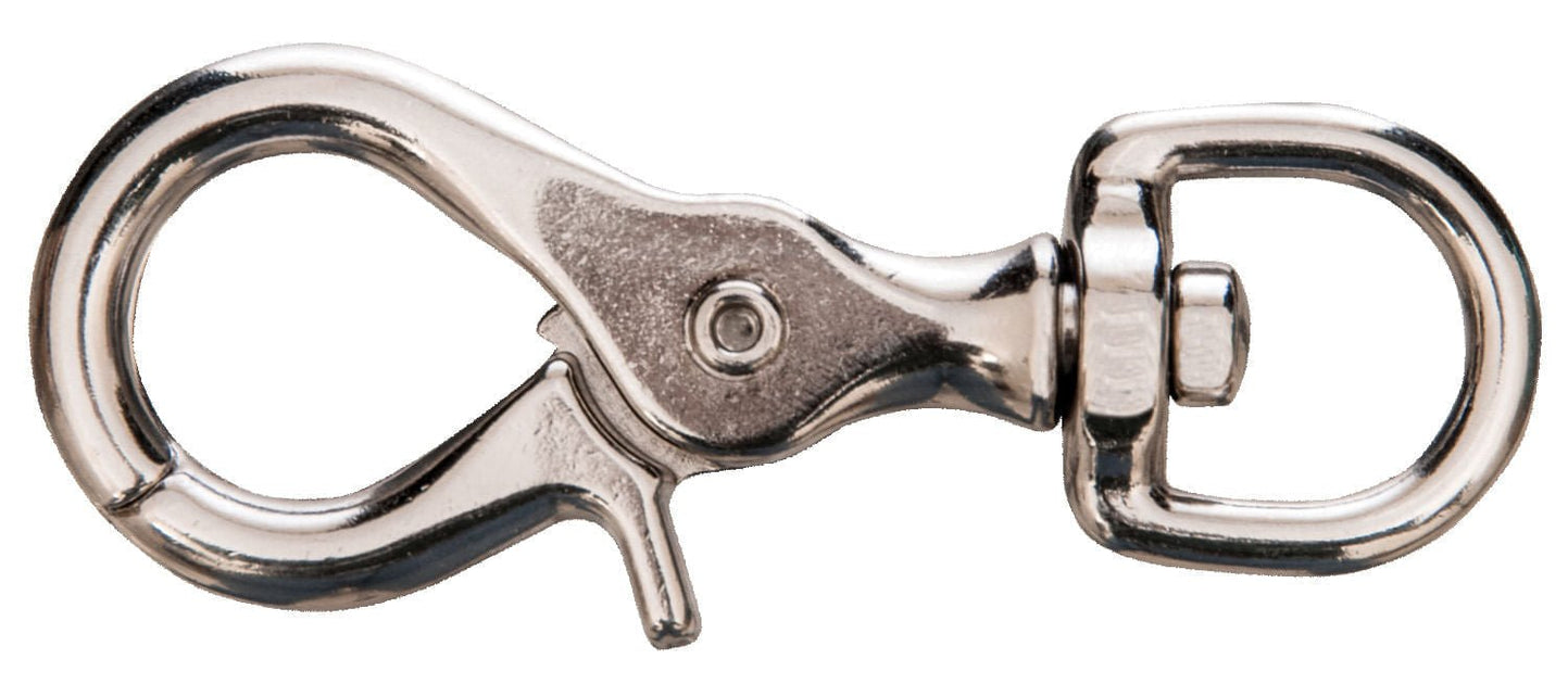 Jeffers Giant Scissor Snap, Nickel-plated Malleable Iron, 3-3/4" L