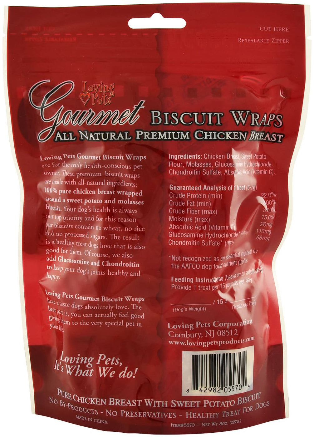 Gourmet Chicken Wraps Dog Treats, Sweet Potato Biscuit — Jeffers