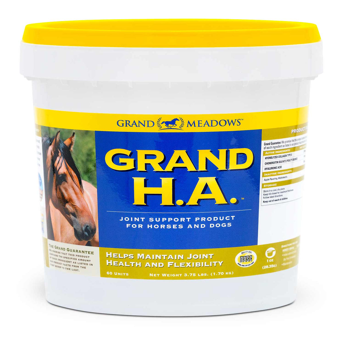 Grand H.A. Hyaluronic Acid Supplement for Horses , Multiple Sizes — Jeffers