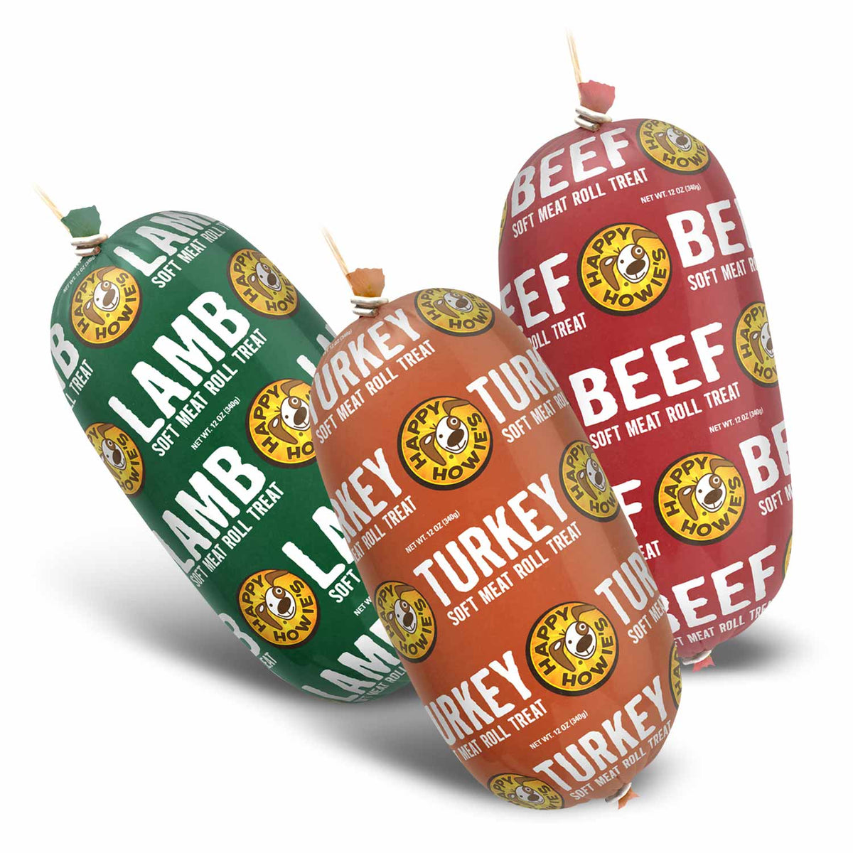 Happy Howie's Gourmet Meat Rolls 3 pack Taste Tester, 12 oz — Jeffers