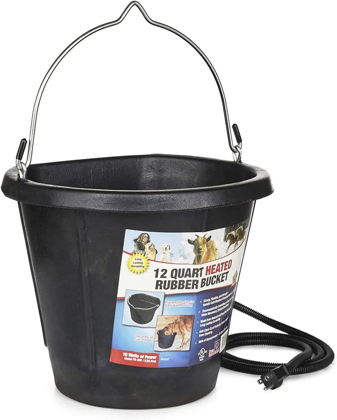 Farm Innovators Heated Livestock Waterer Flat-Back Bucket — Jeffers