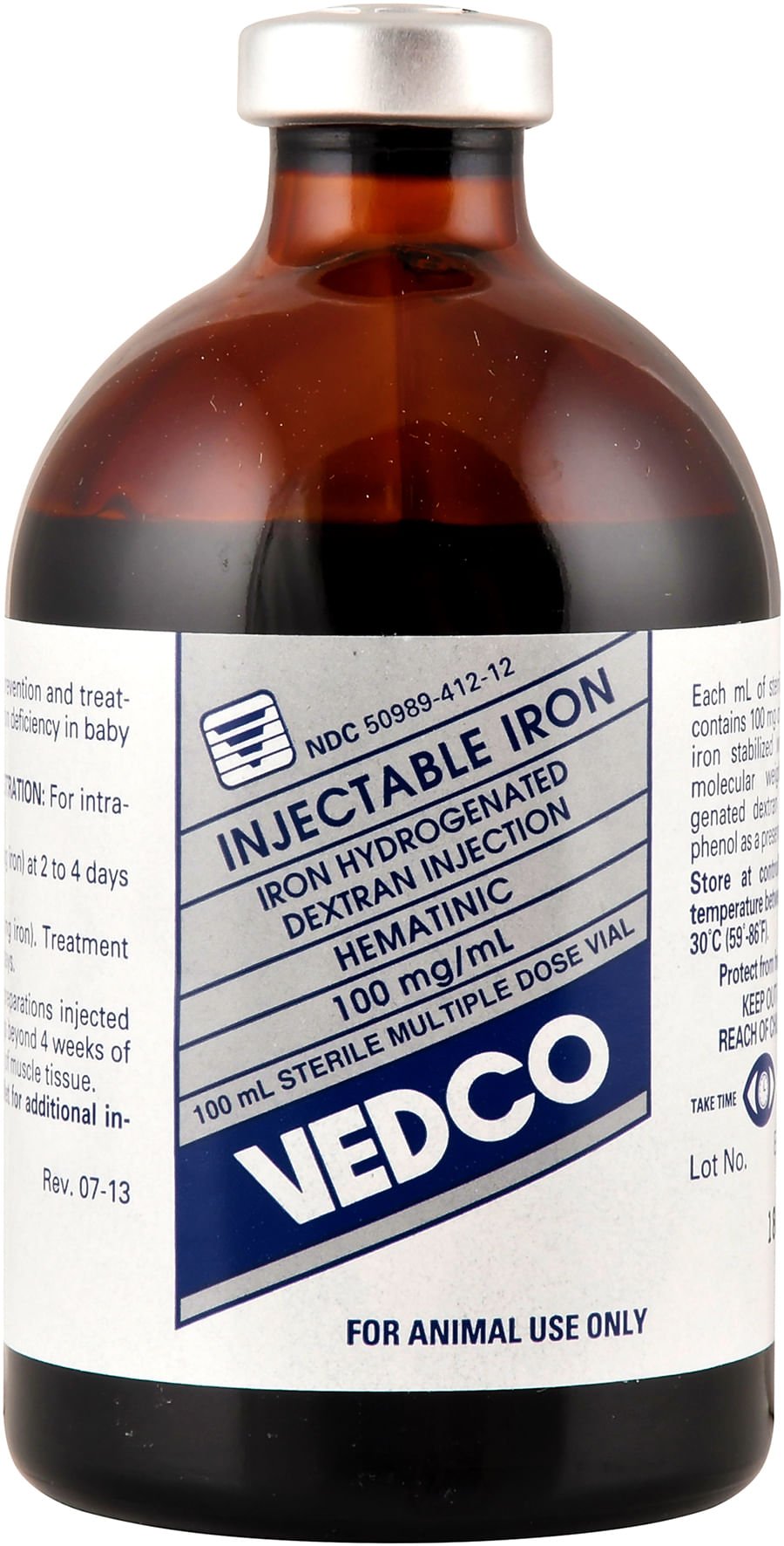 Iron Hydergenated Dextran Injectable for Swine, 100 ml — Jeffers
