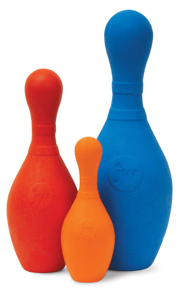 iSqueak Bouncin' Bowlin' Pin Rubber Dog Toy — Jeffers