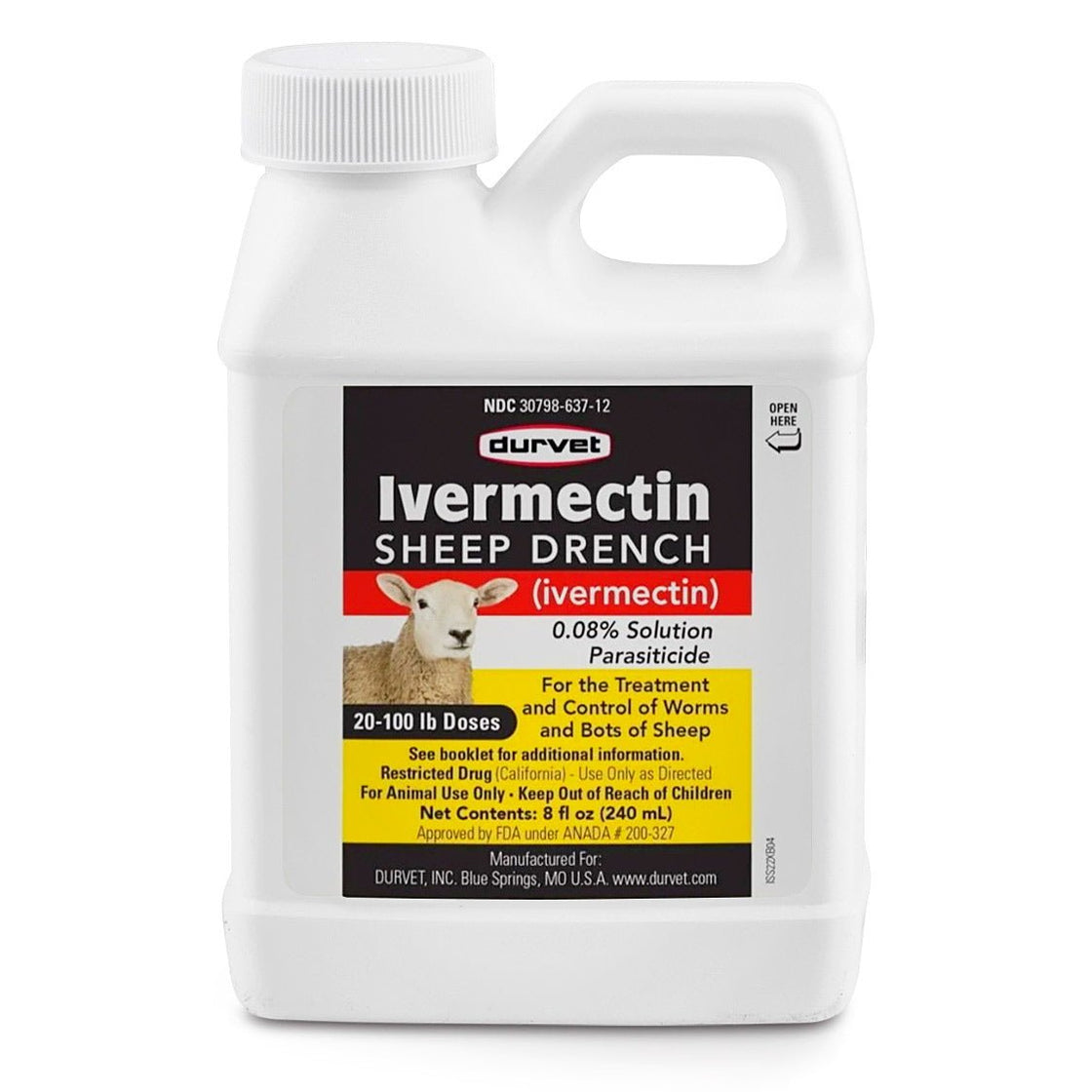 Durvet Ivermectin Oral Sheep Drench, 240 ml — Jeffers