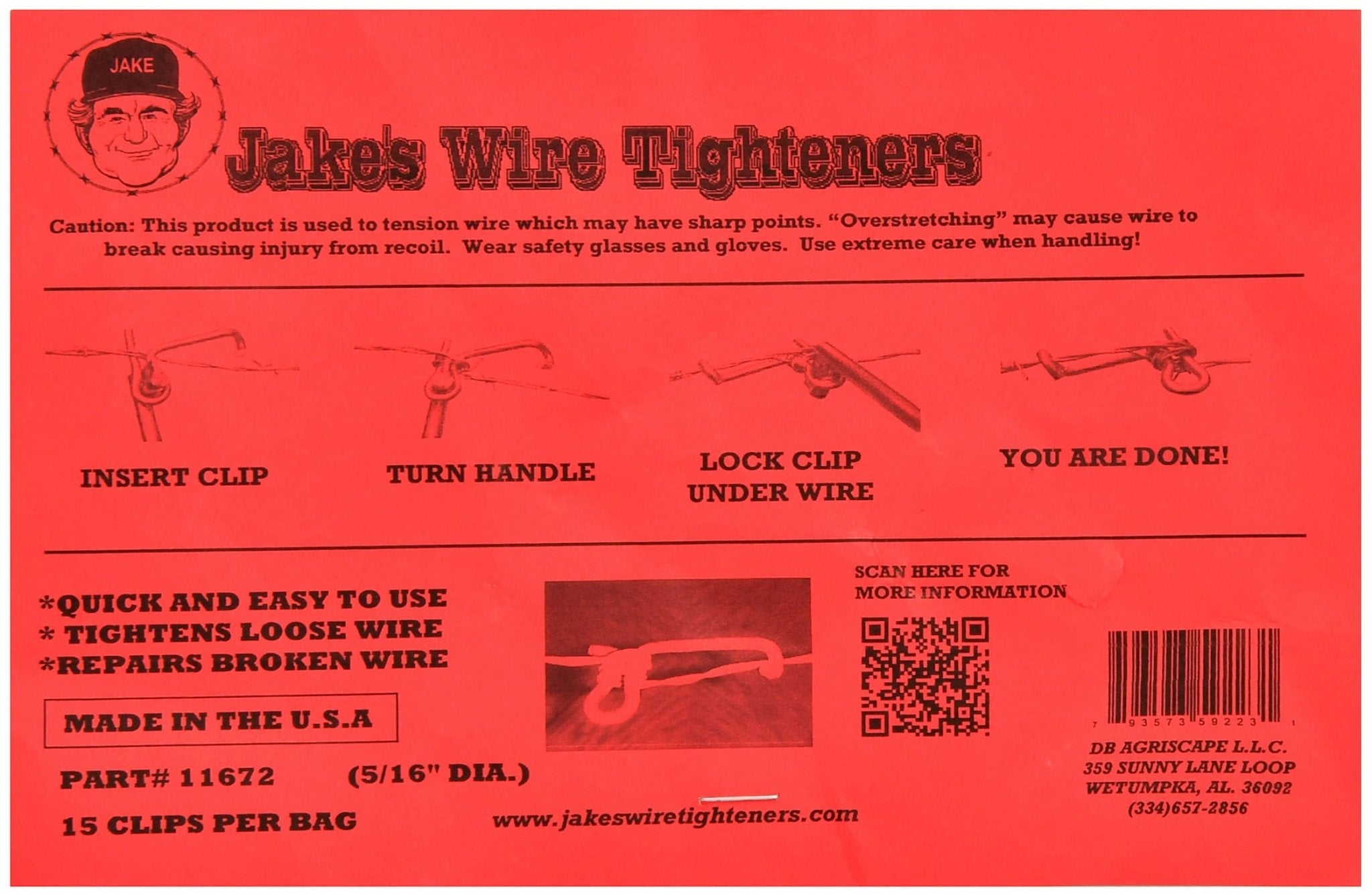 Jake's Wire Tightener Handle for Tightening & Repairing Fence Wire ...
