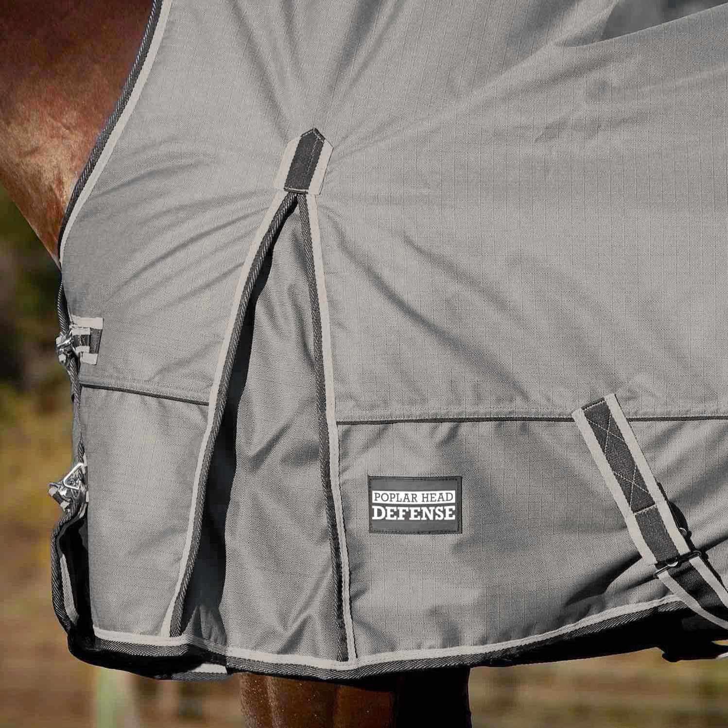 Jeffers Poplar Head Defense 1680 Denier Turnout Blanket with High Neck ...